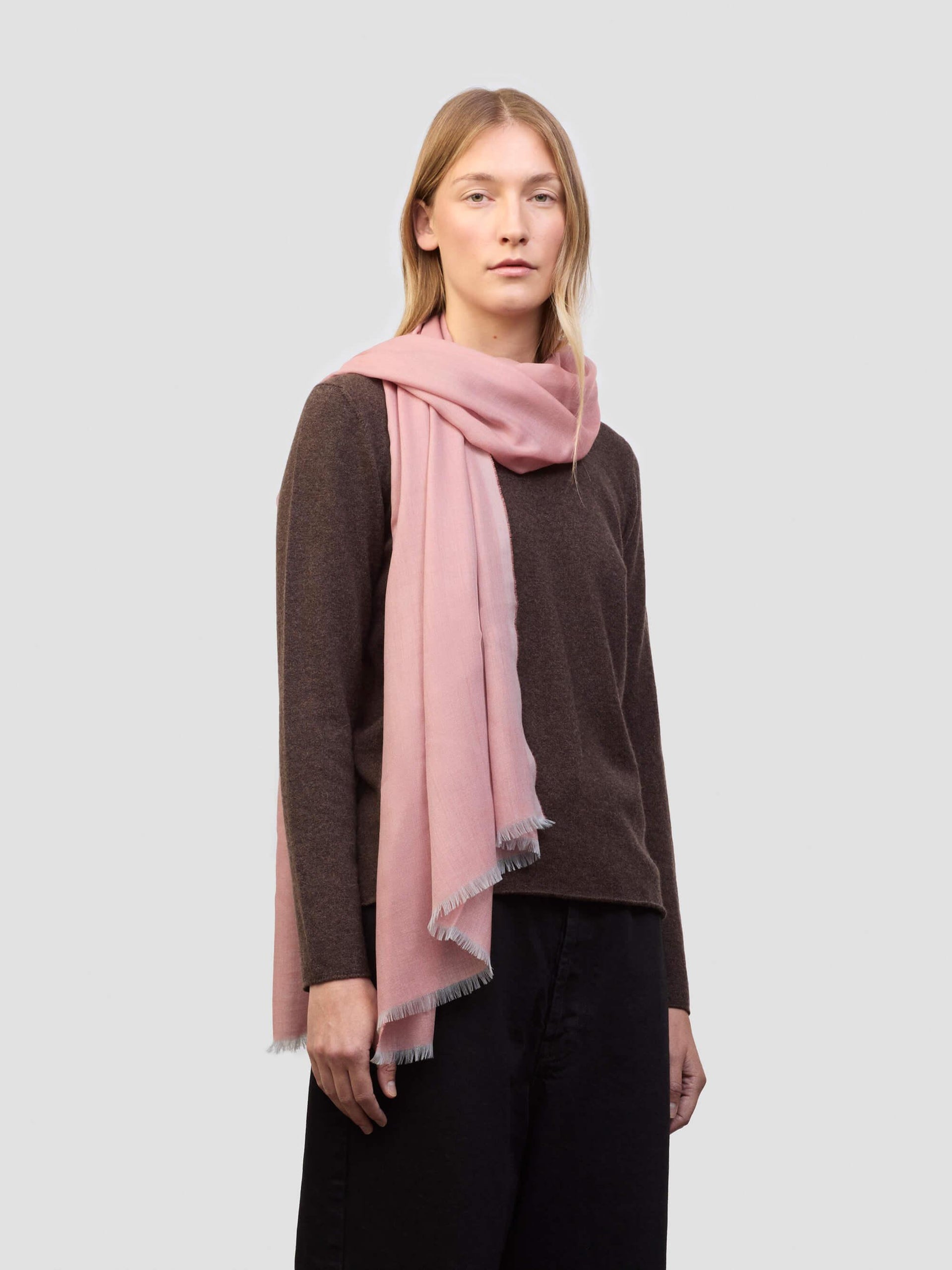 Wispy Solid Womens Superfine Cashmere Scarf Ballet Shoe - Begg x Co