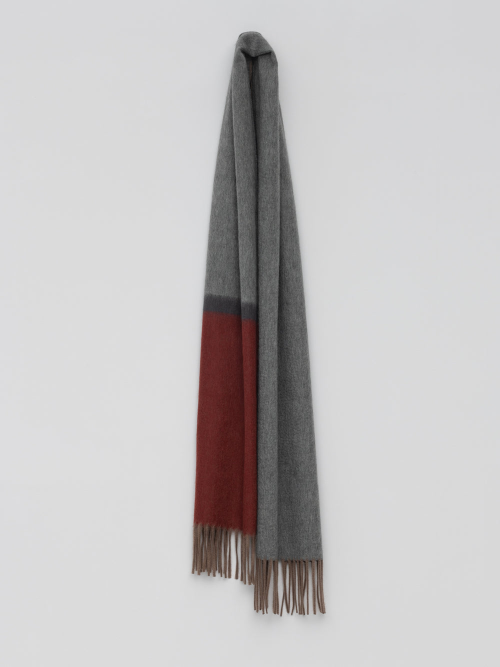 Women's Arran Borderland Cashmere Scarf Derby Brick | Begg x Co
